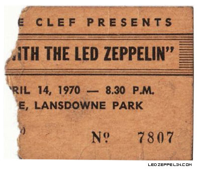 Ottawa Music History: Led Zeppelin at the Ottawa Civic Centre Arena ...