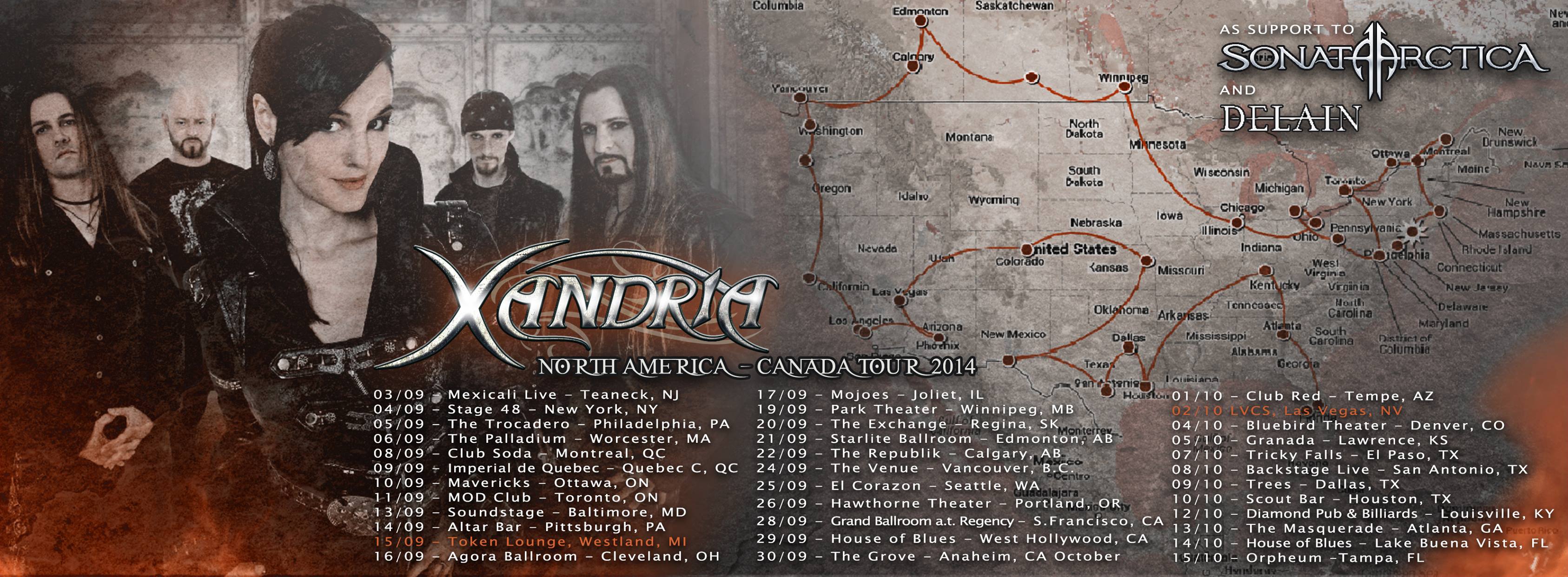 Morning Metal - Xandria & Delain at Mavericks, Ottawa, ON September ...